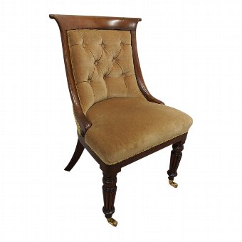 Antique Regency Mahogany Side Chair | ANTIQUES.CO.UK
