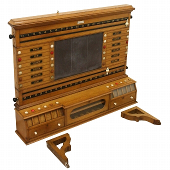 Antique Rare Victorian Scottish Oak Scoreboard | ANTIQUES.CO.UK