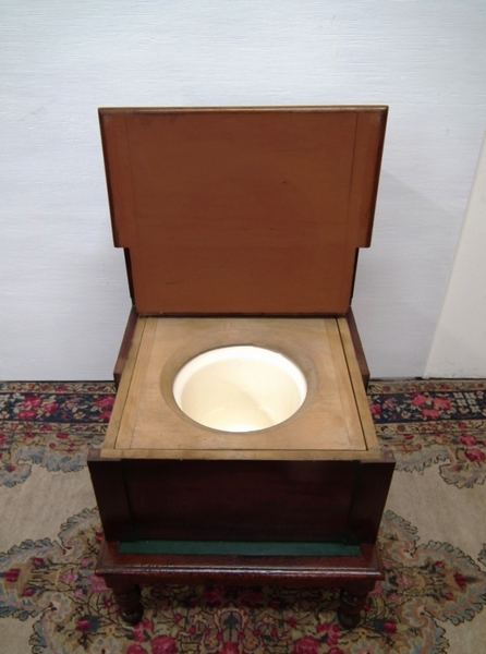 Antique William IV Mahogany Commode Library Steps | ANTIQUES.CO.UK