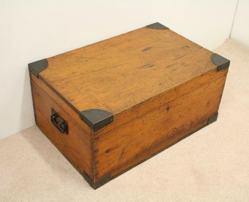 Antique Victorian Pine Kist/Blanket Box | ANTIQUES.CO.UK
