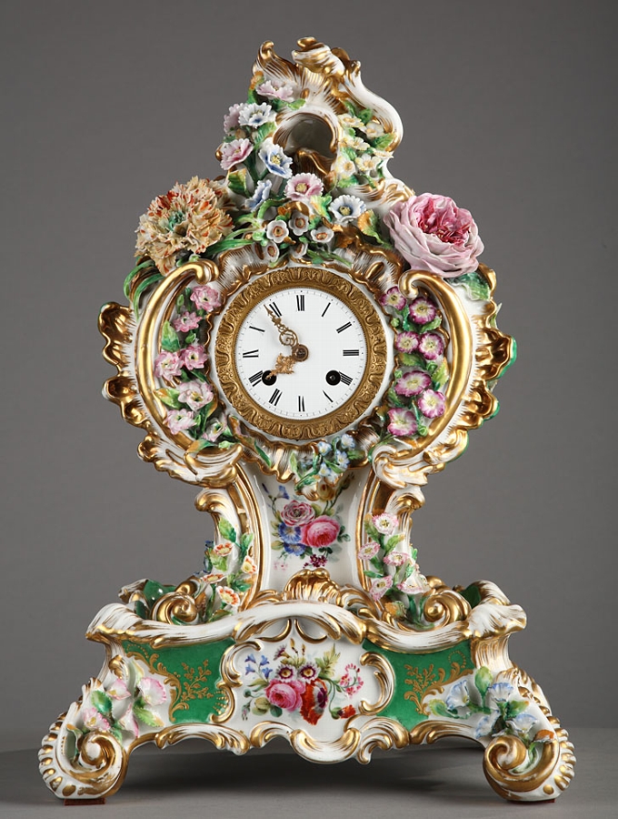 Antique Jacob Petit Clock | ANTIQUES.CO.UK