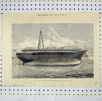 Antique Print 1880 Livadia Ship Lying Messrs Elder'S Dock | ANTIQUES.CO ...