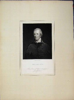 Antique Print Portrait William Pitt Hoppner Engraving Elwh | ANTIQUES ...