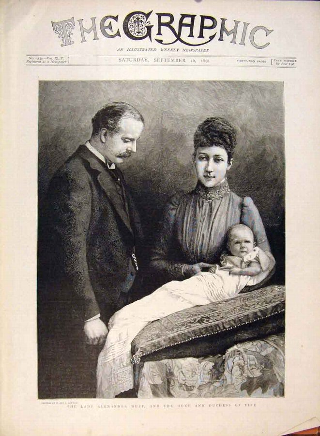 Antique Print Portrait Lady Alexandra Duff Duke Duchess Fi | ANTIQUES ...
