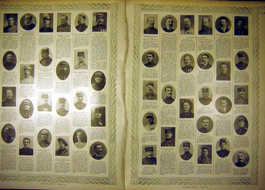 Antique Print 1916 Officers Table D'Hnnoeur Honour Ww1 War | ANTIQUES ...