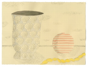 Antique Duffy Shell Vase with Sphere | ANTIQUES.CO.UK