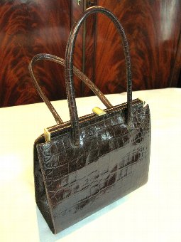Antique Jaeger Leather Hand Bag | ANTIQUES.CO.UK
