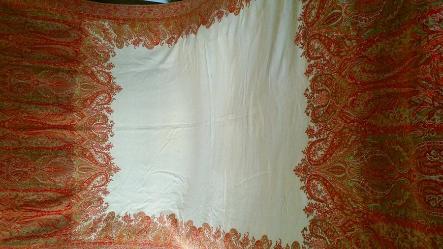 Antique Paisley Shawl 19th C | ANTIQUES.CO.UK