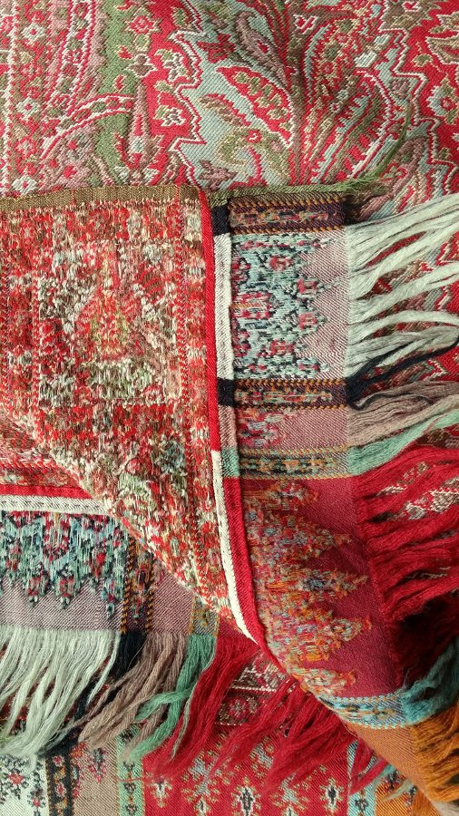 Antique Paisley Shawl 19th C | ANTIQUES.CO.UK