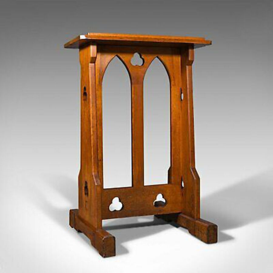 Antique Antique Lectern, English, Oak, Oratory Stand, Ecclesiastical ...