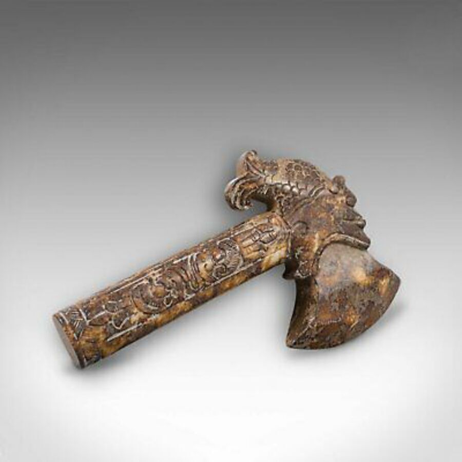 Antique Antique Ceremonial Axe, Chinese, Jade, Decorative Tool, Shang ...