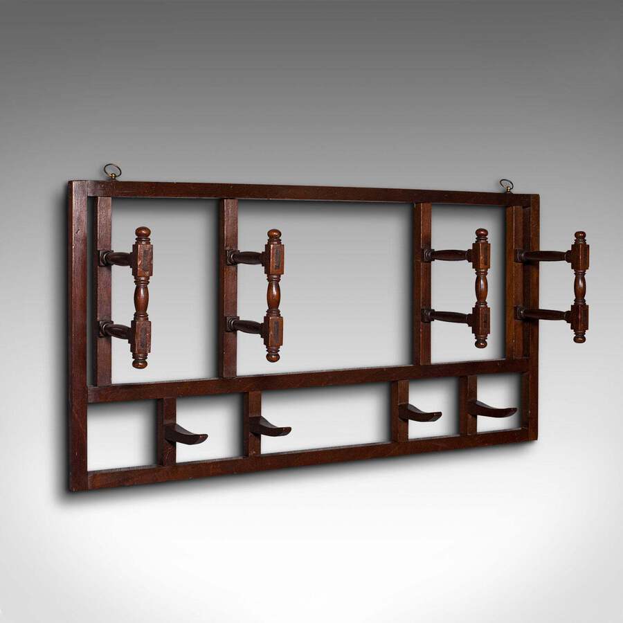 Antique Victorian Carved Oak Hall Stand/Hall Bench | ANTIQUES.CO.UK