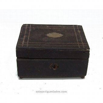 Antique Collection box with metal fixtures | ANTIQUES.CO.UK
