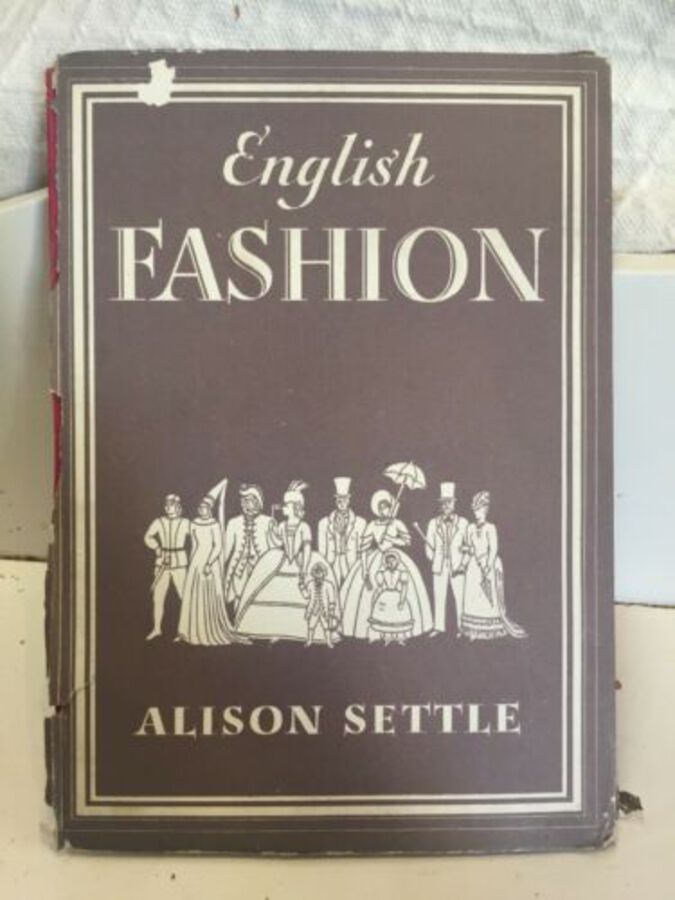 Antique English Fashion Alison Settle 8 Plates 23 Illustrations Black ...